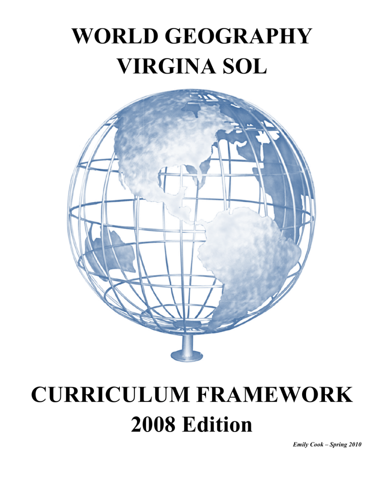 World Geography SOL Review Packet World Geography SOL Review Packet