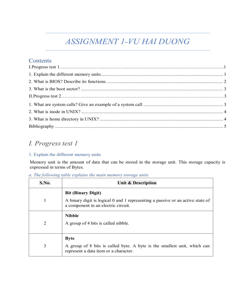 Assignment 1