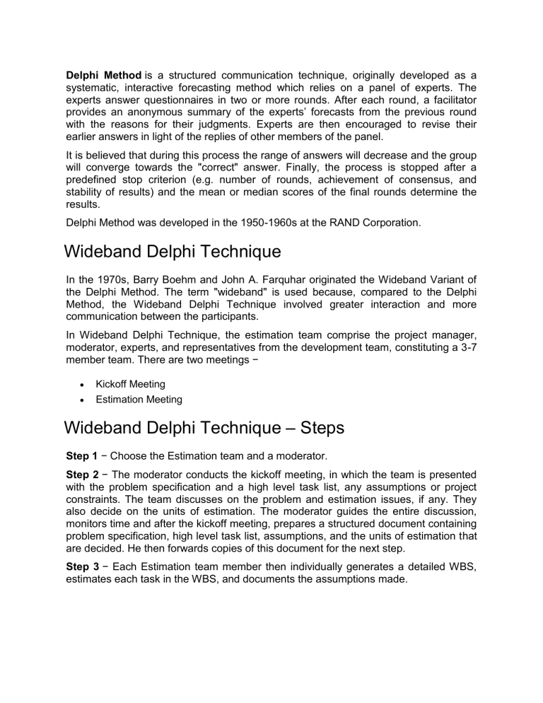 Delphi Method