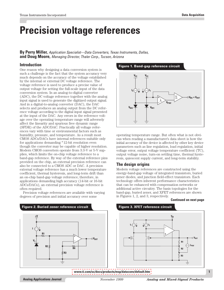 Precision voltage references