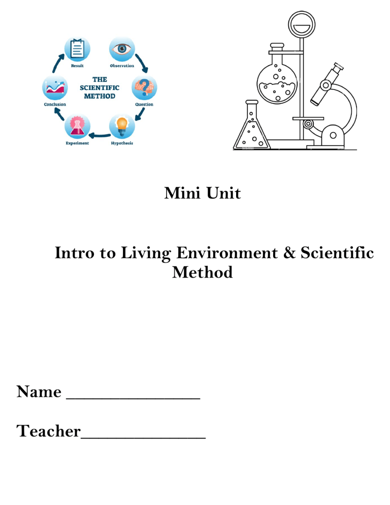 Living Environment & Scientific Method Mini-Unit