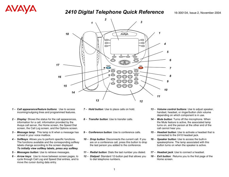2410 Quick Reference Guide