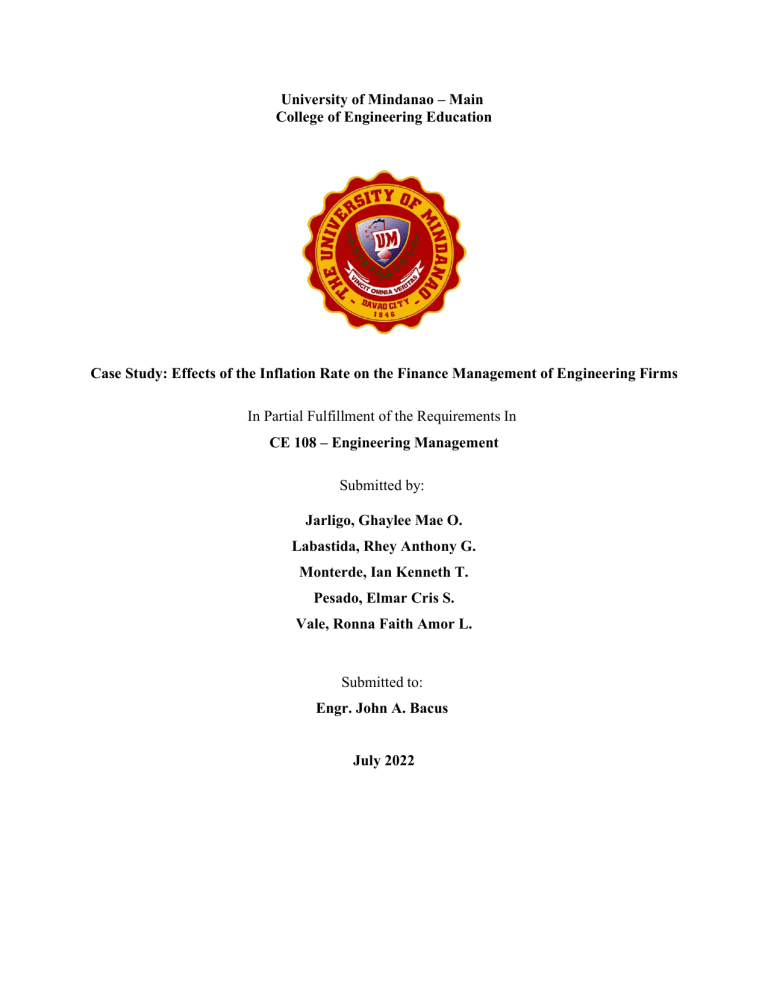 Case Study Engineering Management