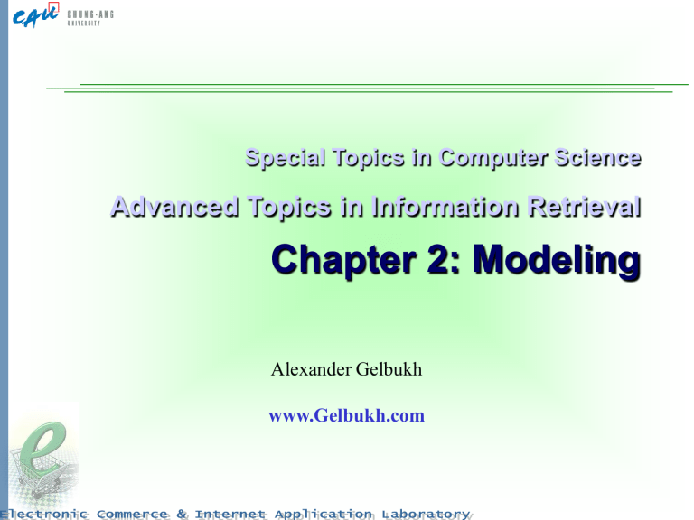 Advance Topics In Information Retrieval