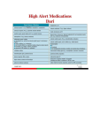 High-Alert Medications List for Patient Safety