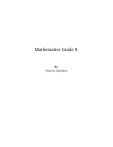 Grade 8 Mathematics Textbook