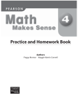 Math Makes Sense 4: Practice and Homework Book