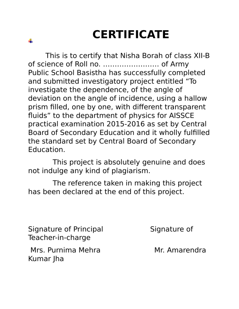 Kupdf Physics investigatory project