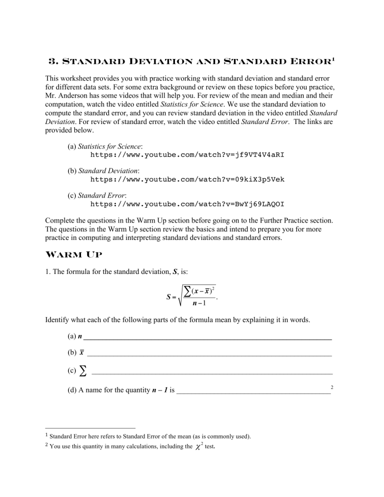 Standard Deviation Doc