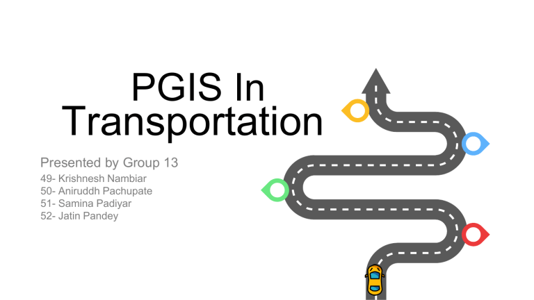 PGIS in Transportation: Solar System Presentation