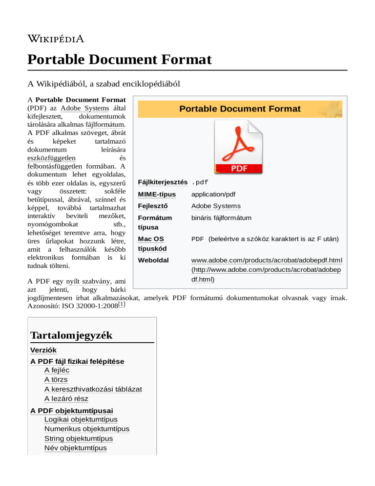Portable Document Format Portable Document Format