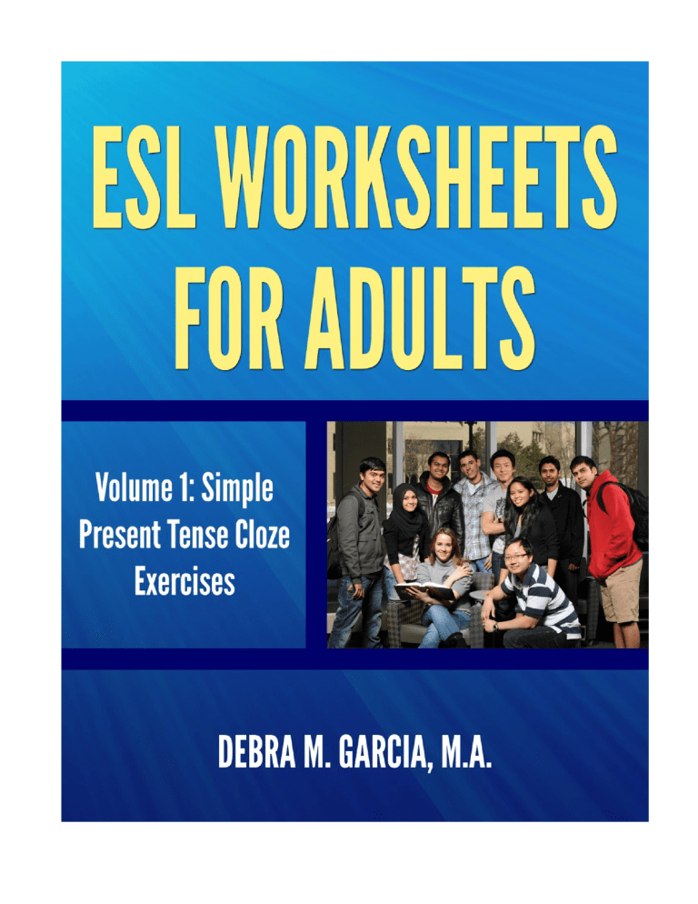 ESL Simple Present Tense Worksheets for Adults