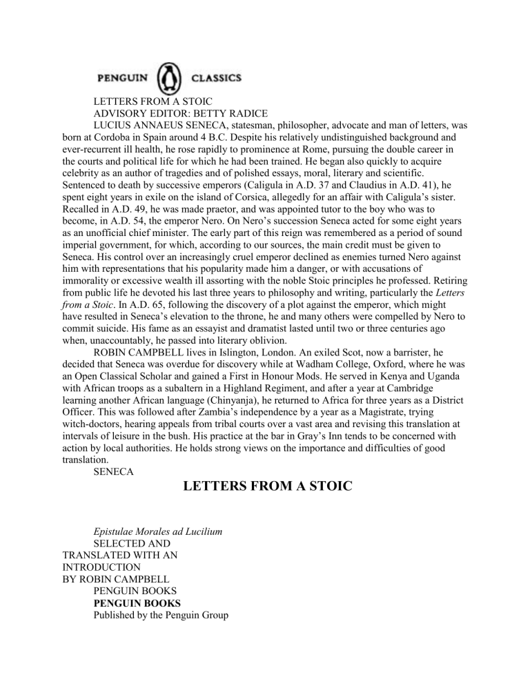 Letters from a Stoic