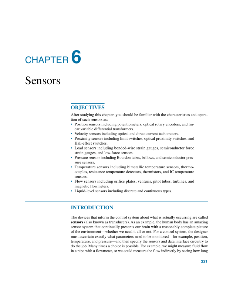 Sensors-Chap6 of book by Killian