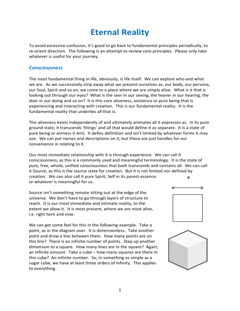 Eternal Reality: Consciousness, Source, and Creation