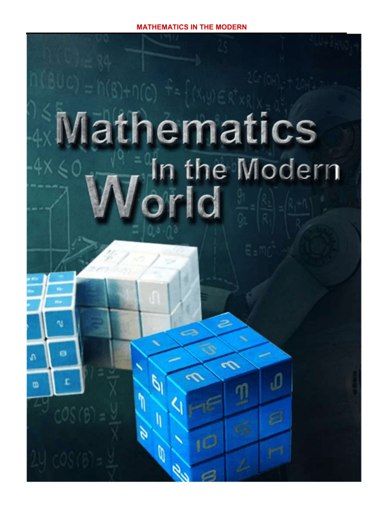Mathematics in the Modern World Module pdf converted