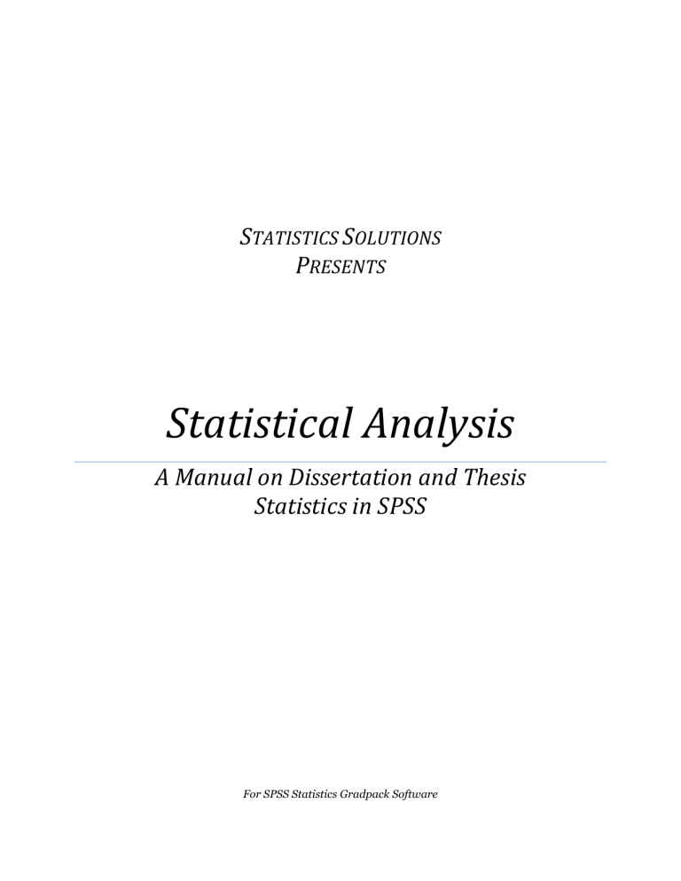 SPSS Manual Good