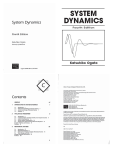 System Dynamics Textbook: Fourth Edition by Katsuhiko Ogata