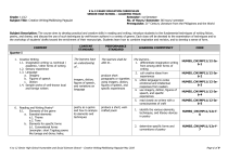 Creative Writing Curriculum Guide for Senior High School