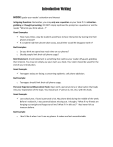 Introduction Writing Guide: Hooks, Context, Claims