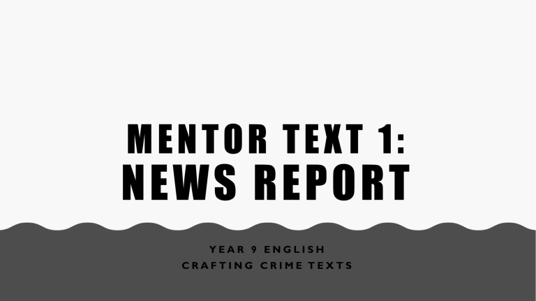 3 News Reports PPT