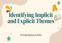 Implicit & Explicit Themes: 7th Grade Reading