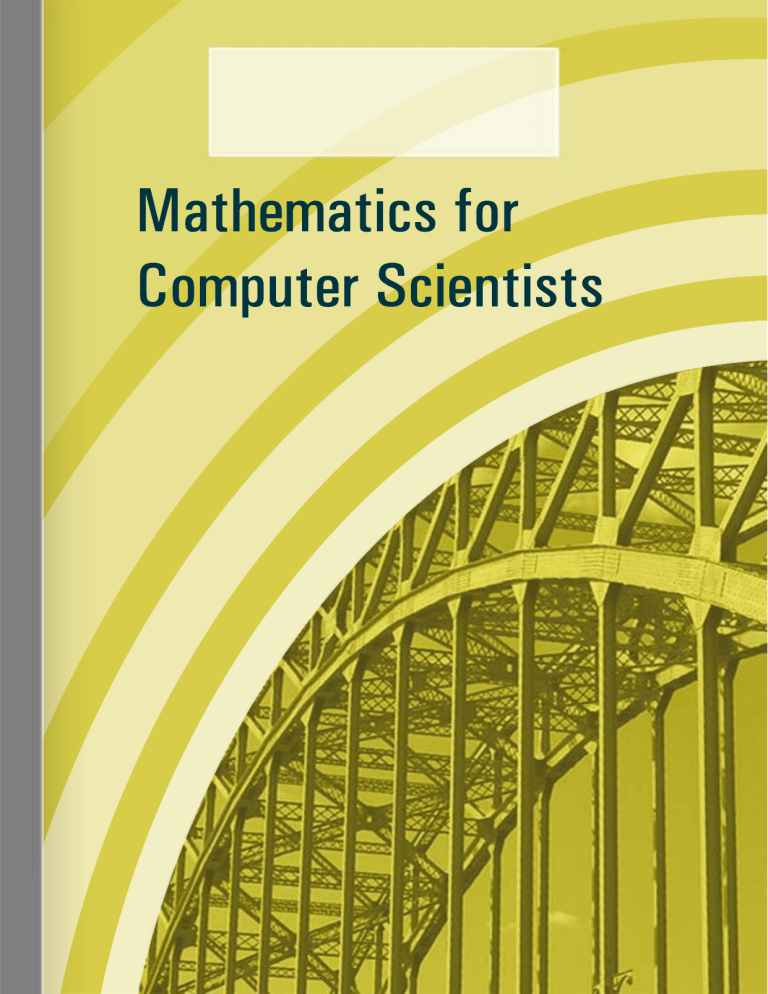 Mathematics for Computer Scientists Textbook