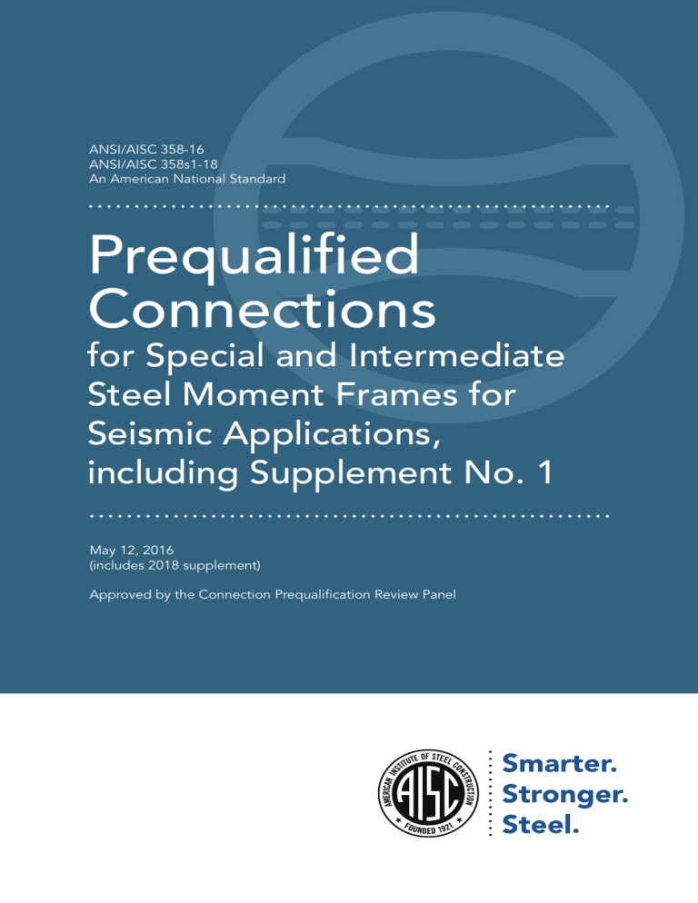 Prequalified Connections a358-18w
