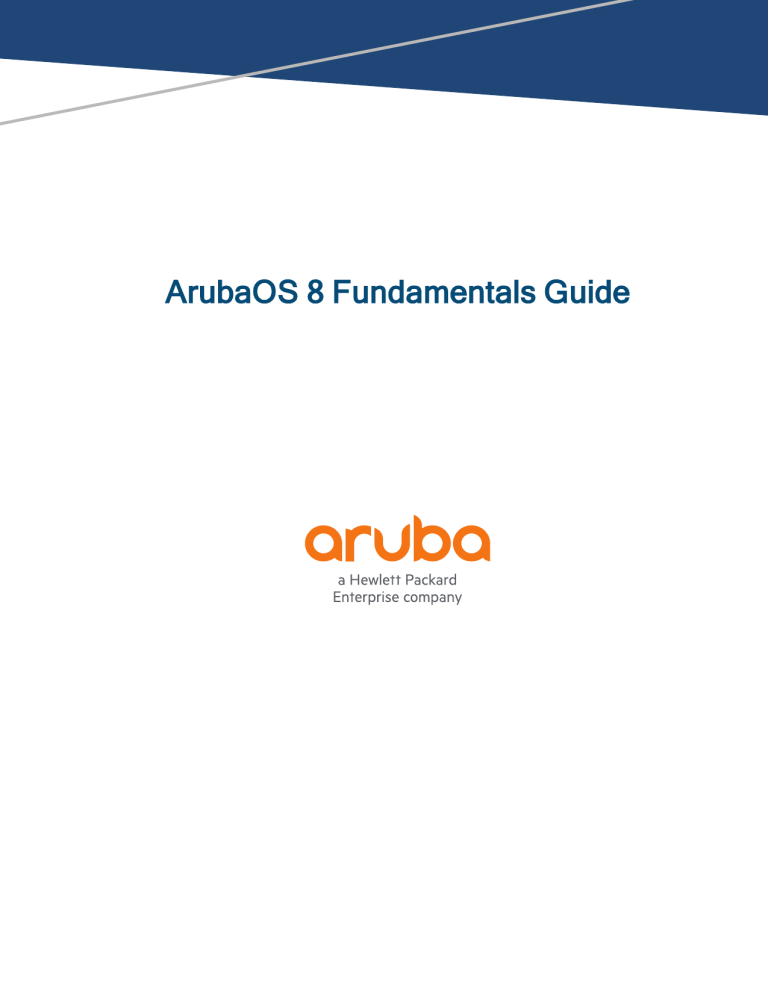 TD ArubaOS-8-Fundamental-Guide