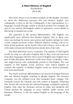 A Brief History of English Language