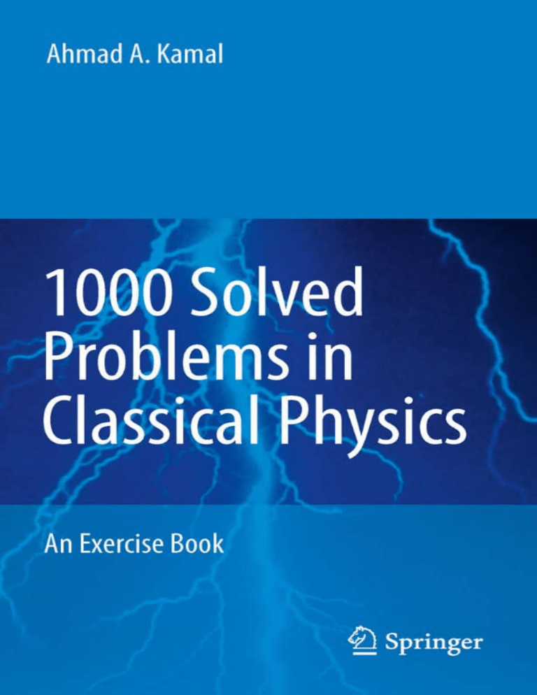 1000 Solved Problems in Classical Physics An Exercise Book