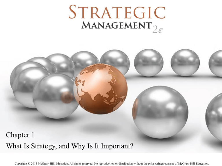 Chapter 1 What Is Strategy And Why Is It Important