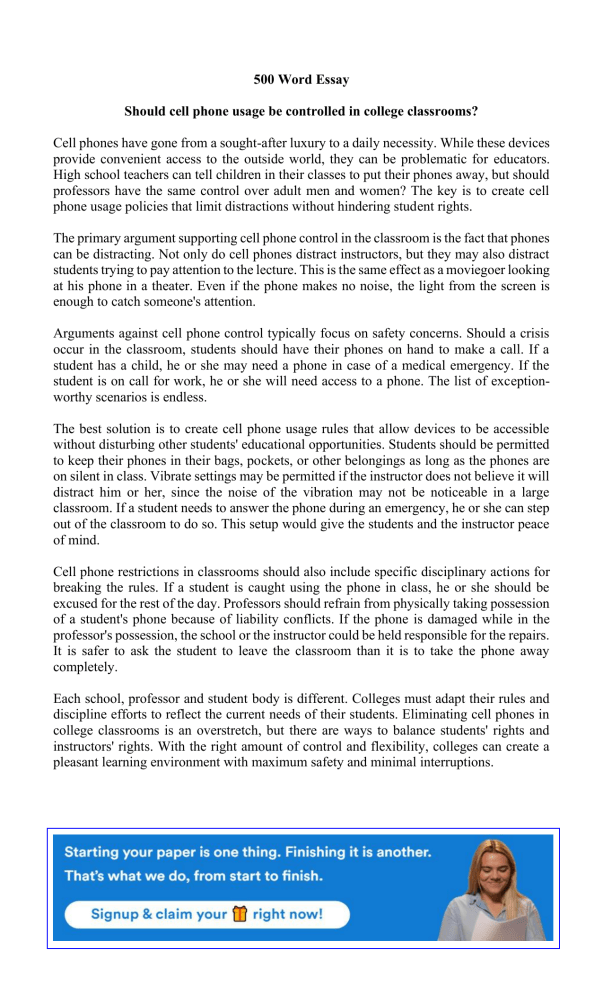 Cell Phone Usage In College Classrooms Essay Cell Phone Usage In College Classrooms Essay