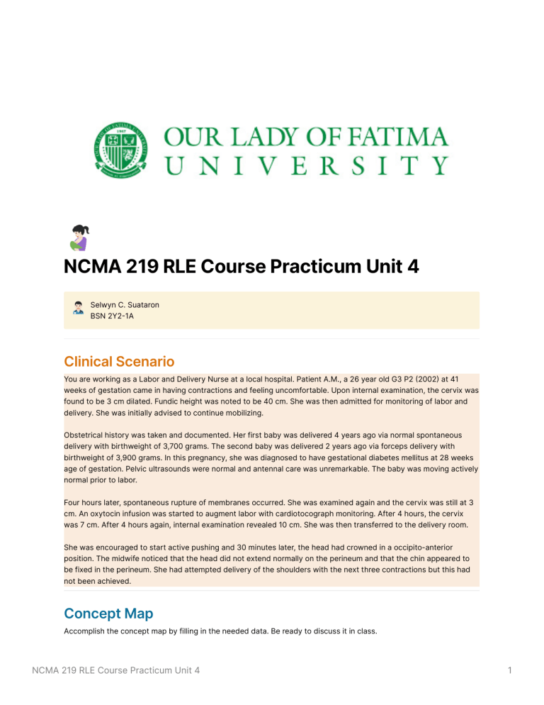 04 11 NCMA 219 RLE Course Practicum Unit 4
