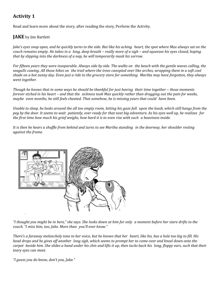 Jake Comic Strip Activity