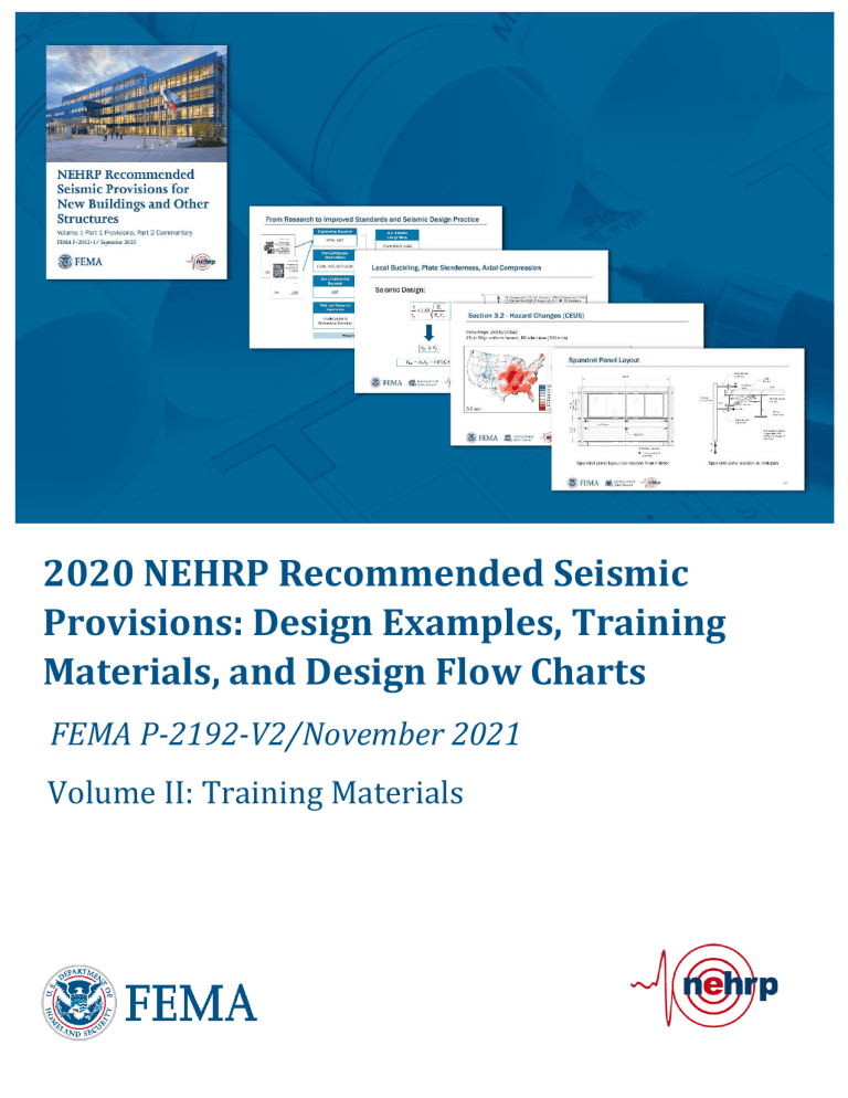 Fema Nehrp Design examples training materials Volume 2 Fema Nehrp Design examples training materials Volume 2