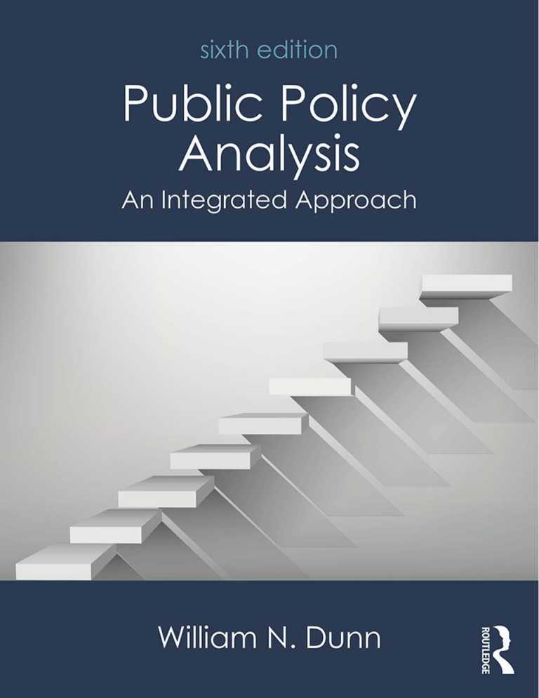 Public Policy Analysis Textbook