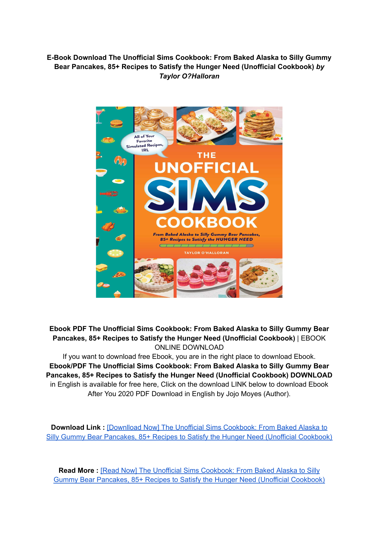 Unofficial Sims Cookbook Recipes Discount Deals | www.oceanproperty.co.th