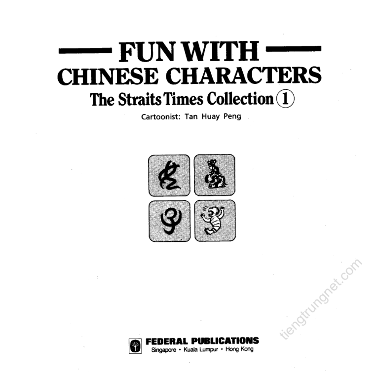 Fun With Chinese Characters Book Cover