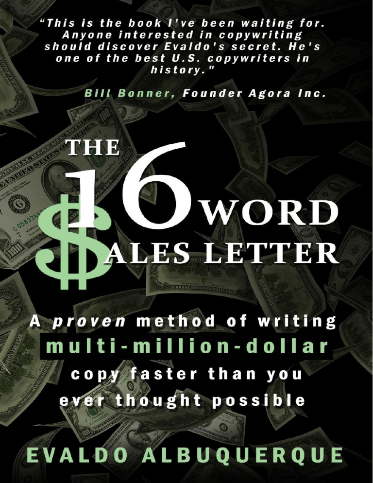 The 16-Word Sales Letter: Copywriting Secrets