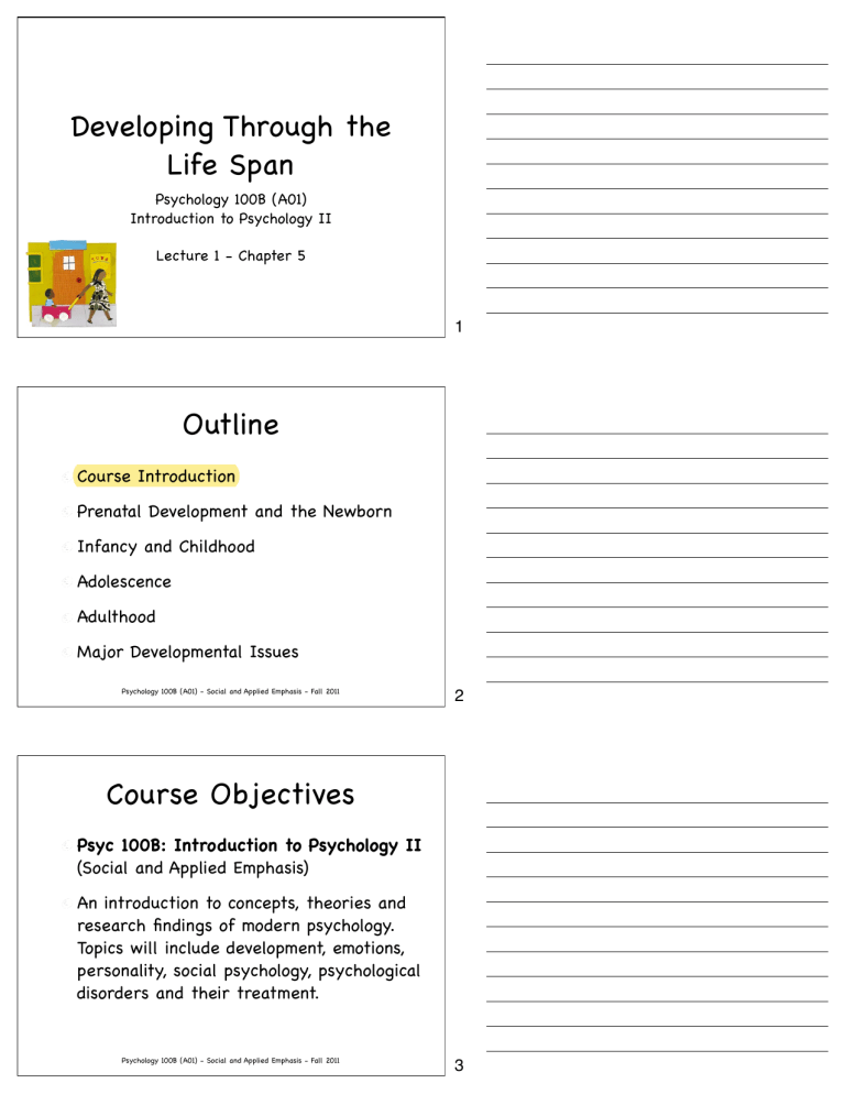 Developmental Psychology: Life Span Development