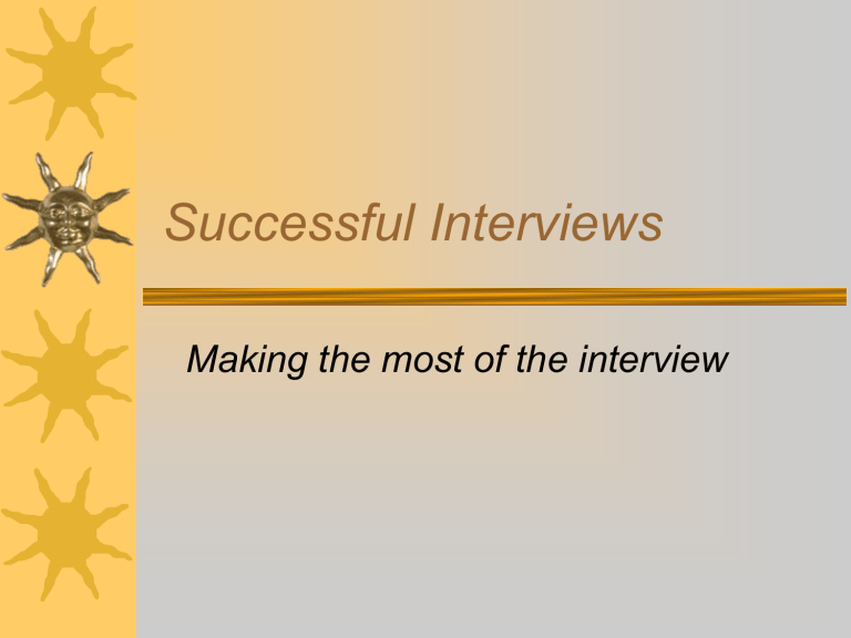 Successful Interviews: A Guide to Acing Your Job Interview