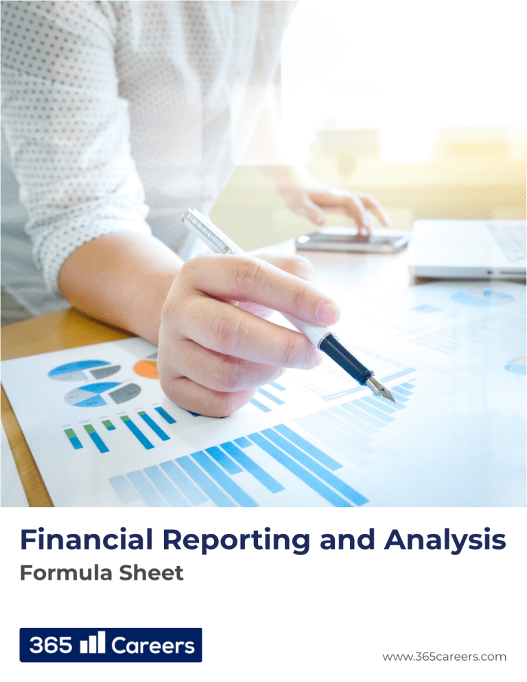 Financial Reporting Analysis Formula Sheet