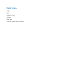 Data Types: Integer, Float, Boolean, String, Array