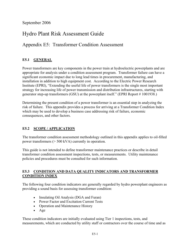 Transformer Condition Assessment Guide