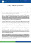 Data Science SOP Example | Statement of Purpose