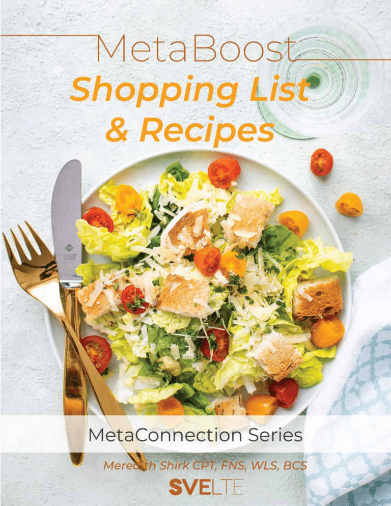 Metaboost Connection Meal Plan Metaboost Connection Meal Plan