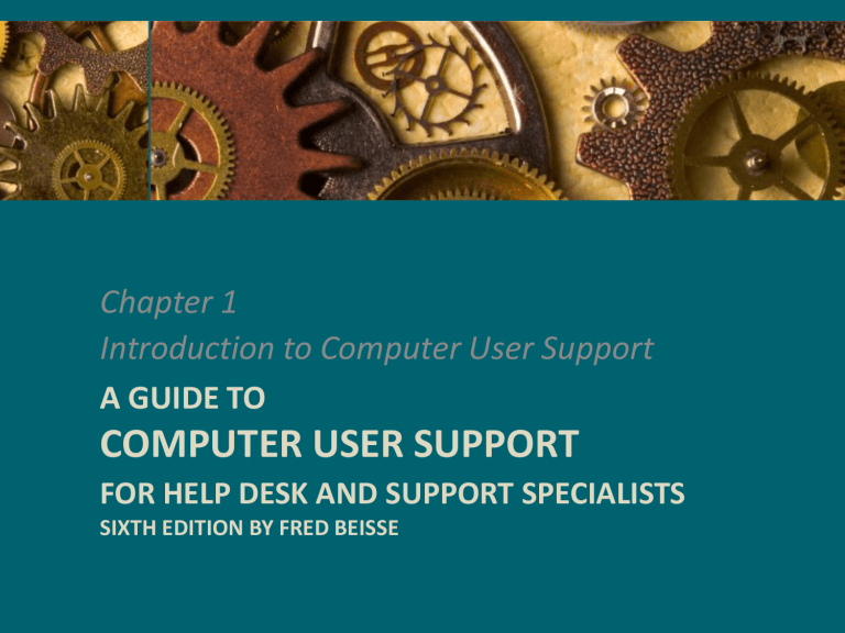 Computer User Support Guide for Help Desk Specialists