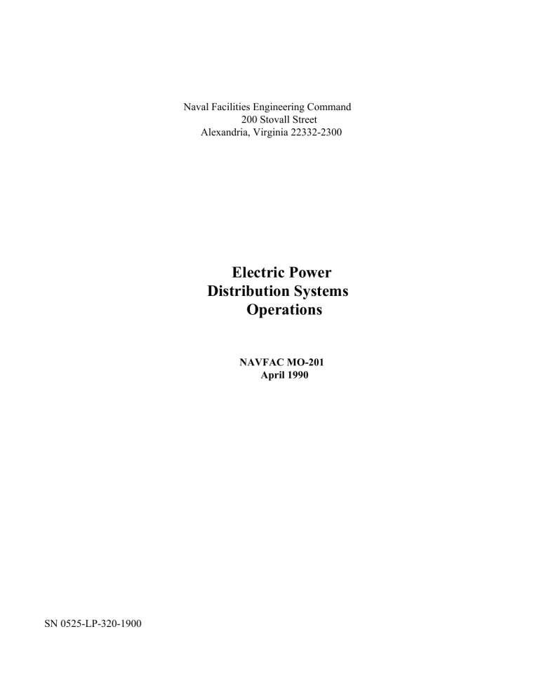 Electrical Power Distribution Systems Operations