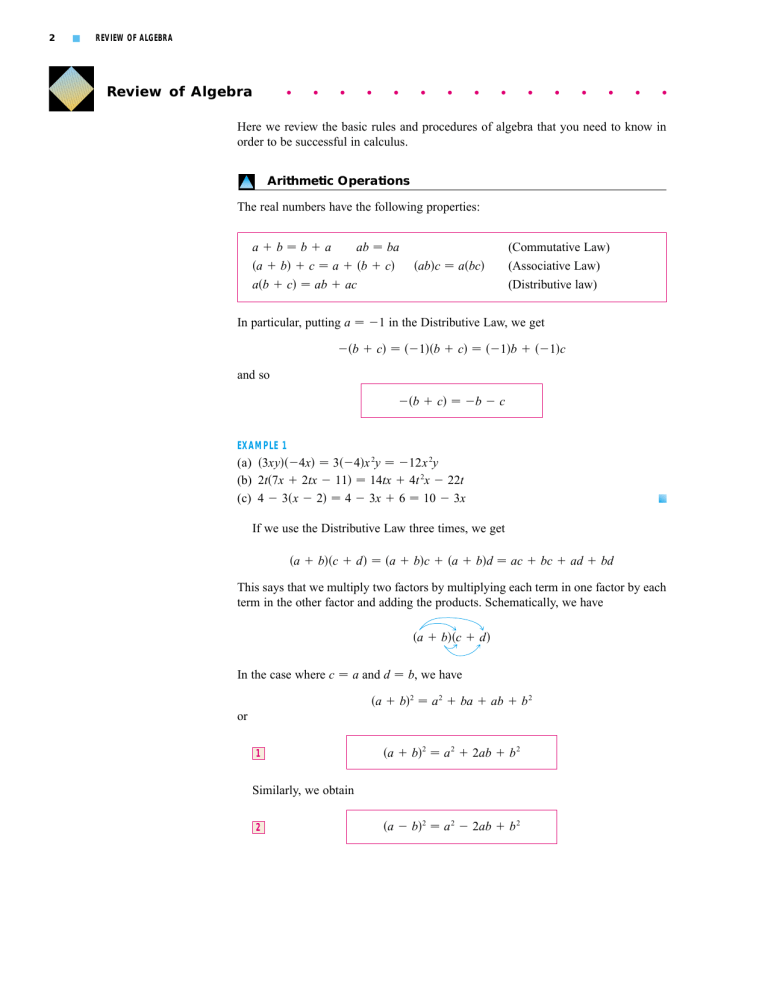 Algebra Reviewer